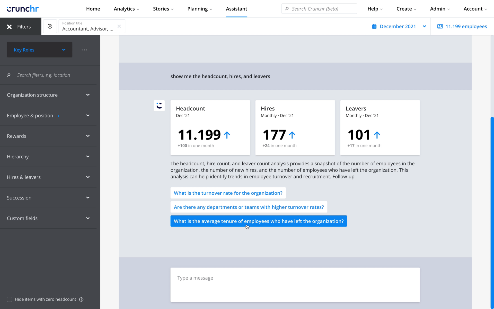The Crunchr Assistant: an AI-powered co-pilot for HR and people leaders ...